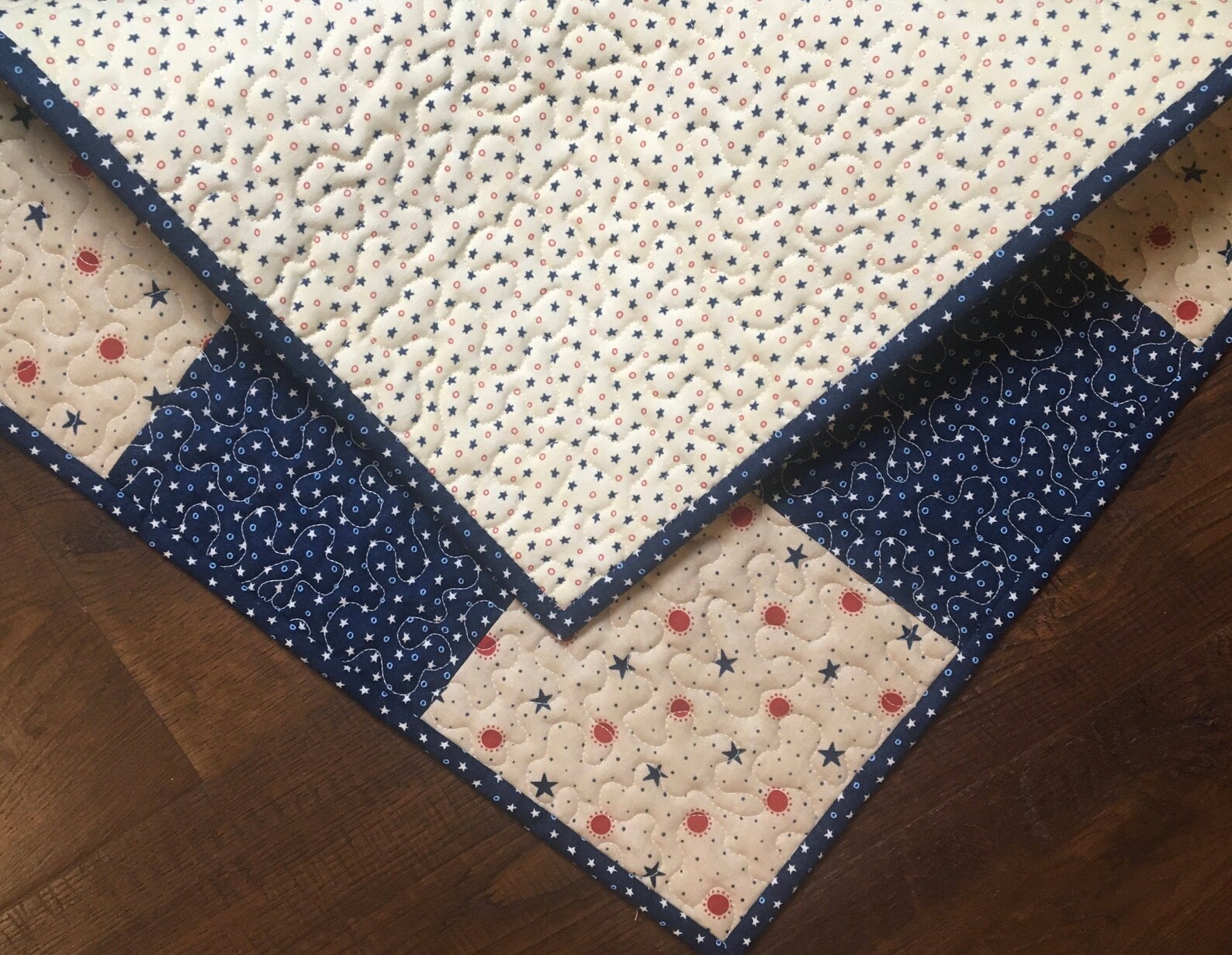 Quilted Tic Tac Toe Table Runner Topper Handmade Table - Etsy