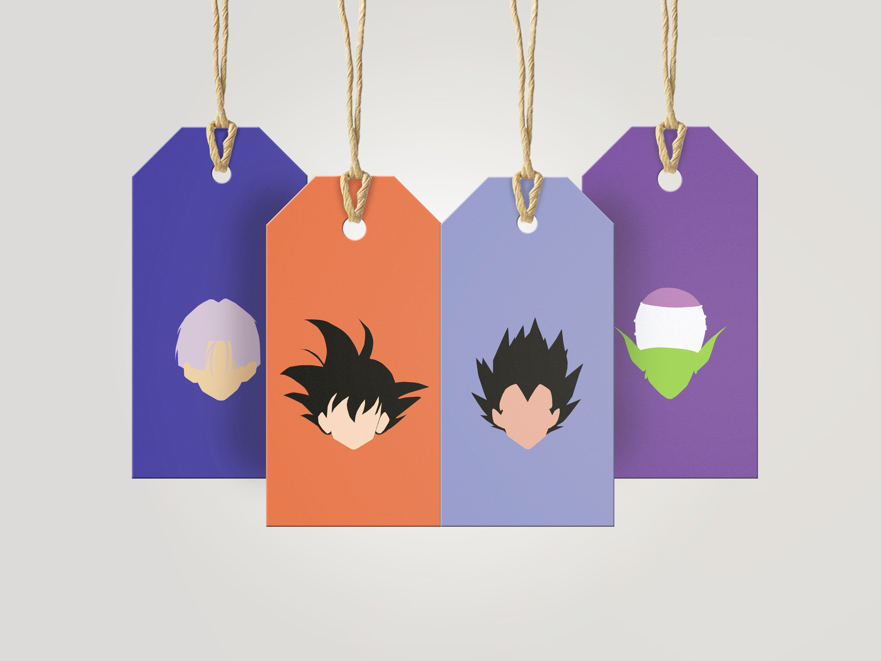 Dragon Fighter Z Printable Gift Tag DIY Instant Download - Etsy