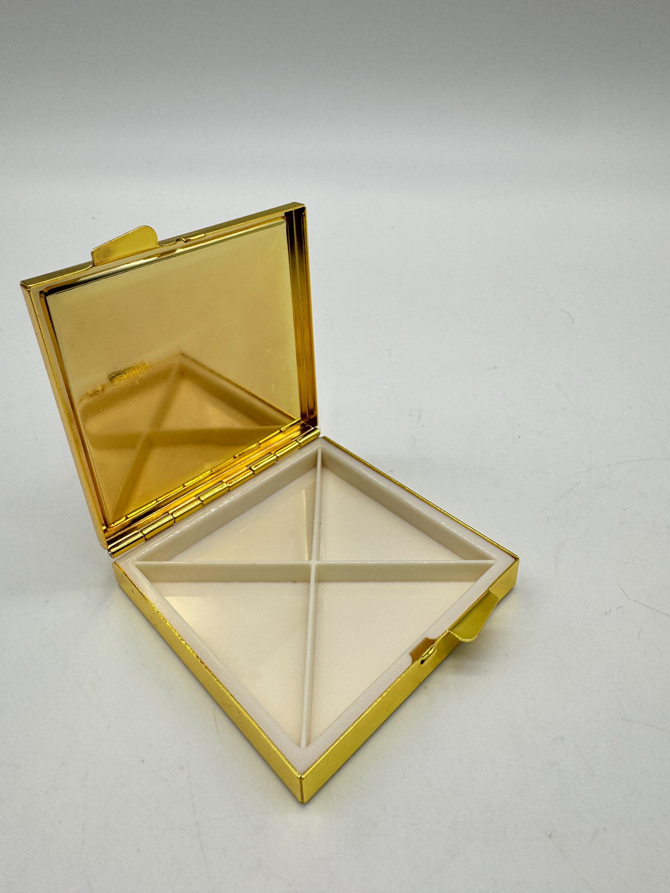 Elegant Thin Slim Luxurious Square Pill Box Pill Case for Purse or ...