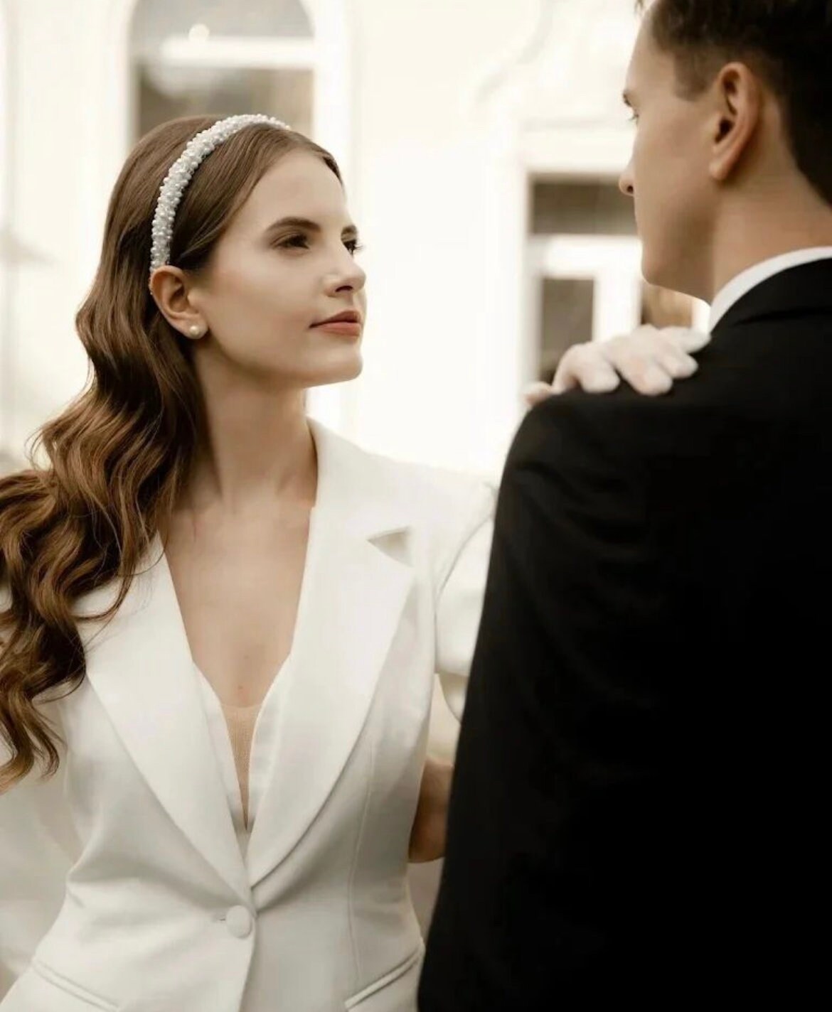 Crystal-embellished Headband and Birdcage Veil for Brides - Etsy