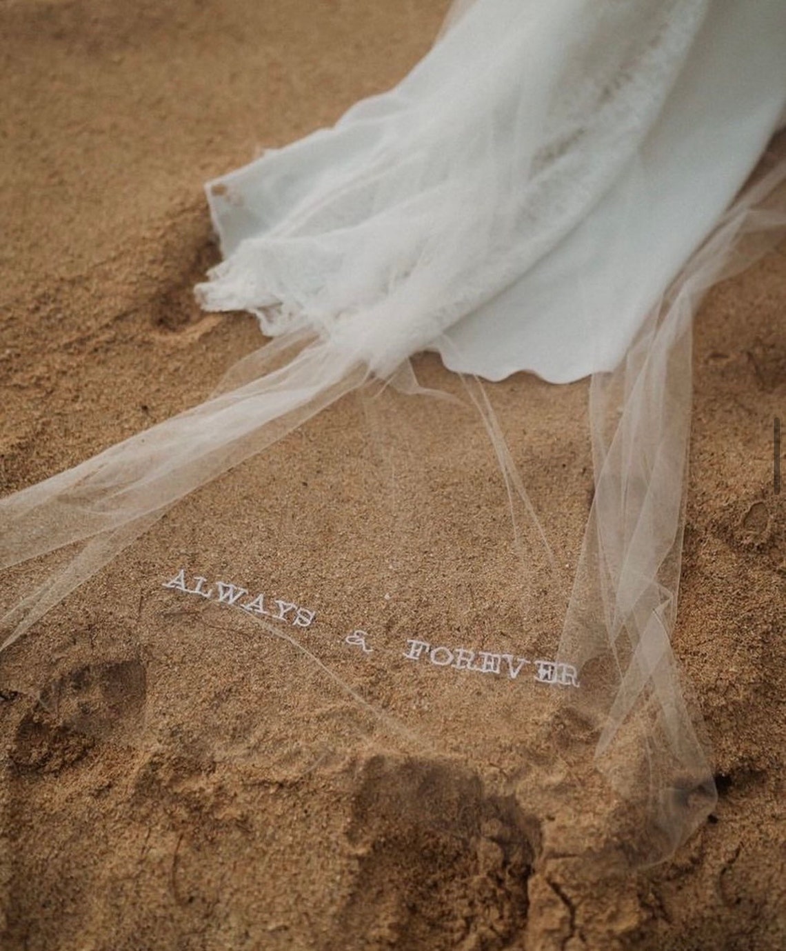 Individual Inscription on the Wedding Veil, Embroidered Inscription on ...