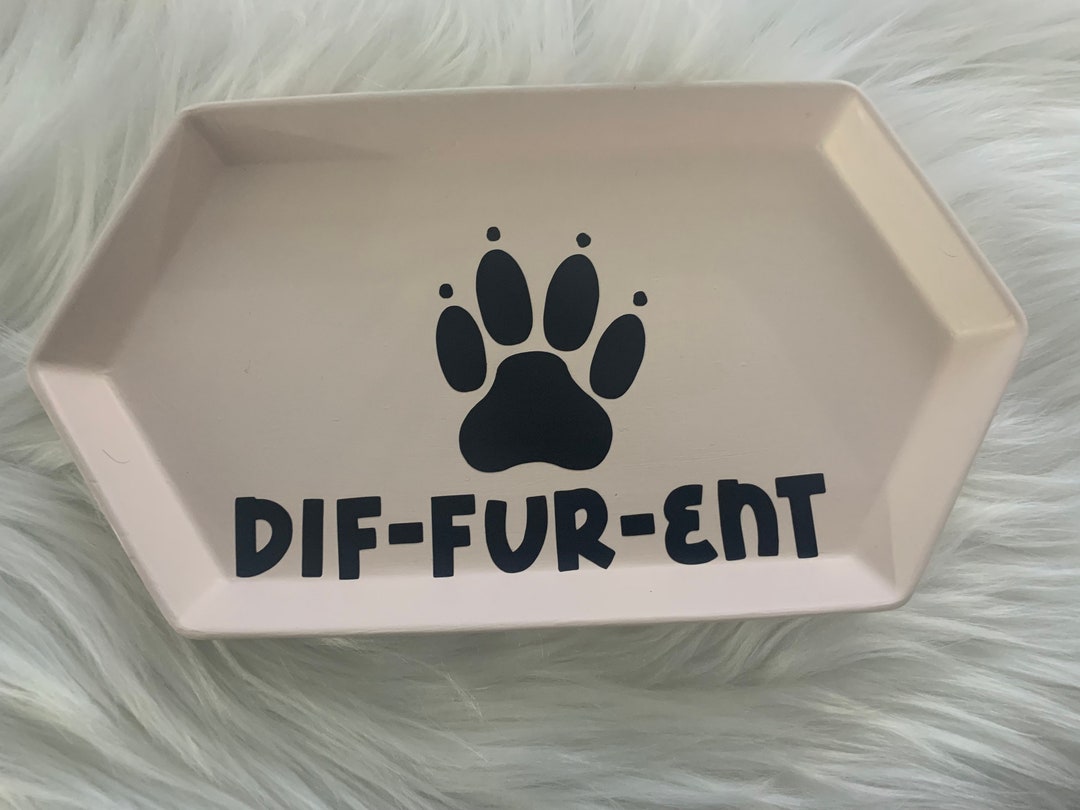 Furry Geometric Plate - Dif-fur-ent - Etsy
