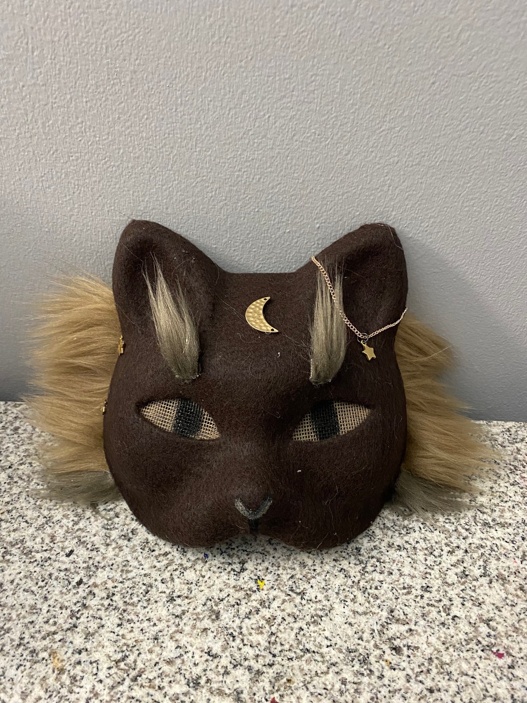 Therian Cat Mask - Moon & Stars - Etsy