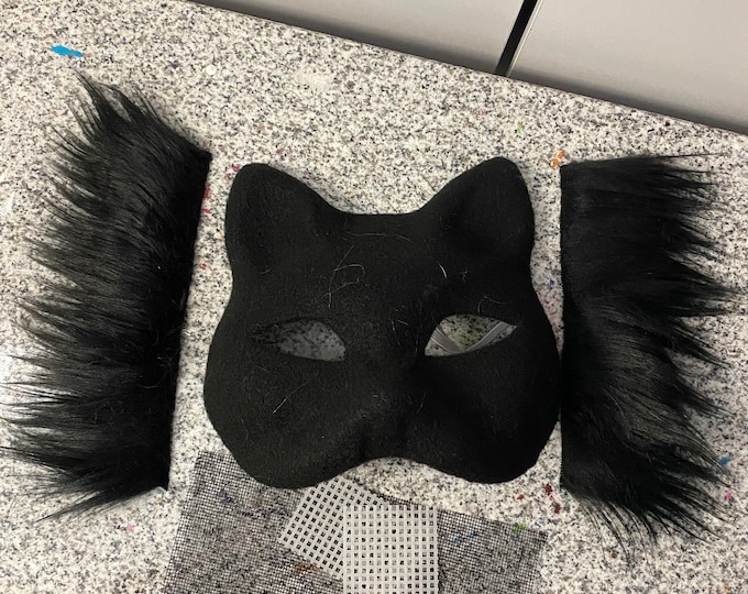 Airbrushed Canadian Lynx Therian Masks With Flowers and Leaves! - Etsy