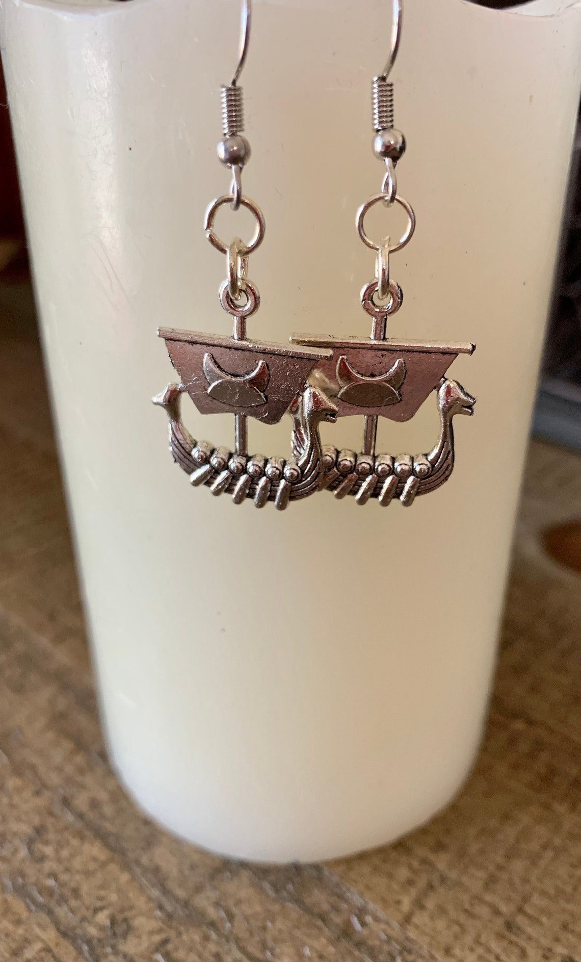Norse Viking Ship Earrings-viking-nordic Earrings-norse Earrings-ship ...
