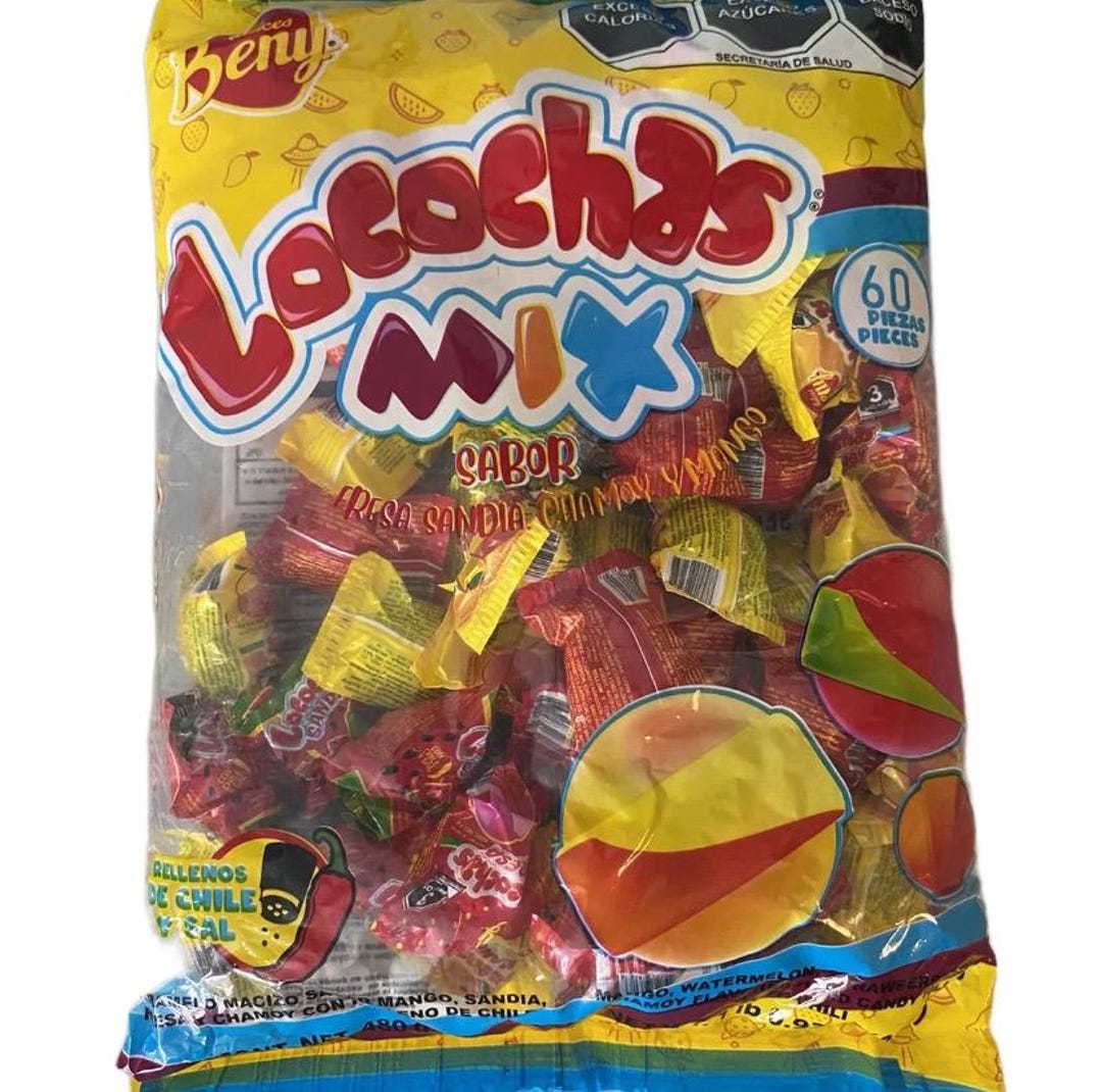 Beny Locochas Hard Candy Mix - Mango, Strawberry, Watermlom and Chamoy ...