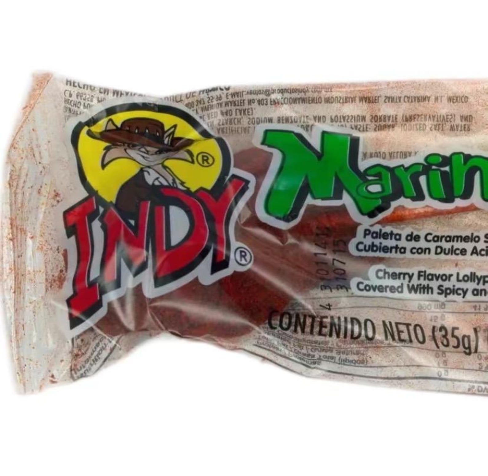 Indy Marimbas- Cherry Flavored Lollipop Covered in a Spicy and Sour ...