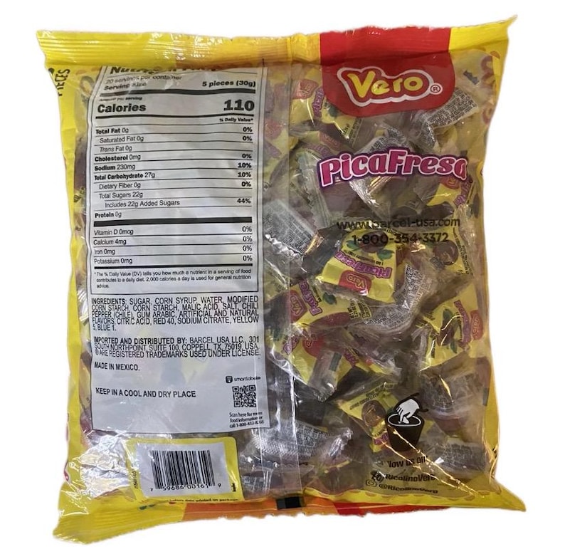 Vero Picafresa Strawberry Gummy Coated in Chili Powders - 100 Pieces - Etsy