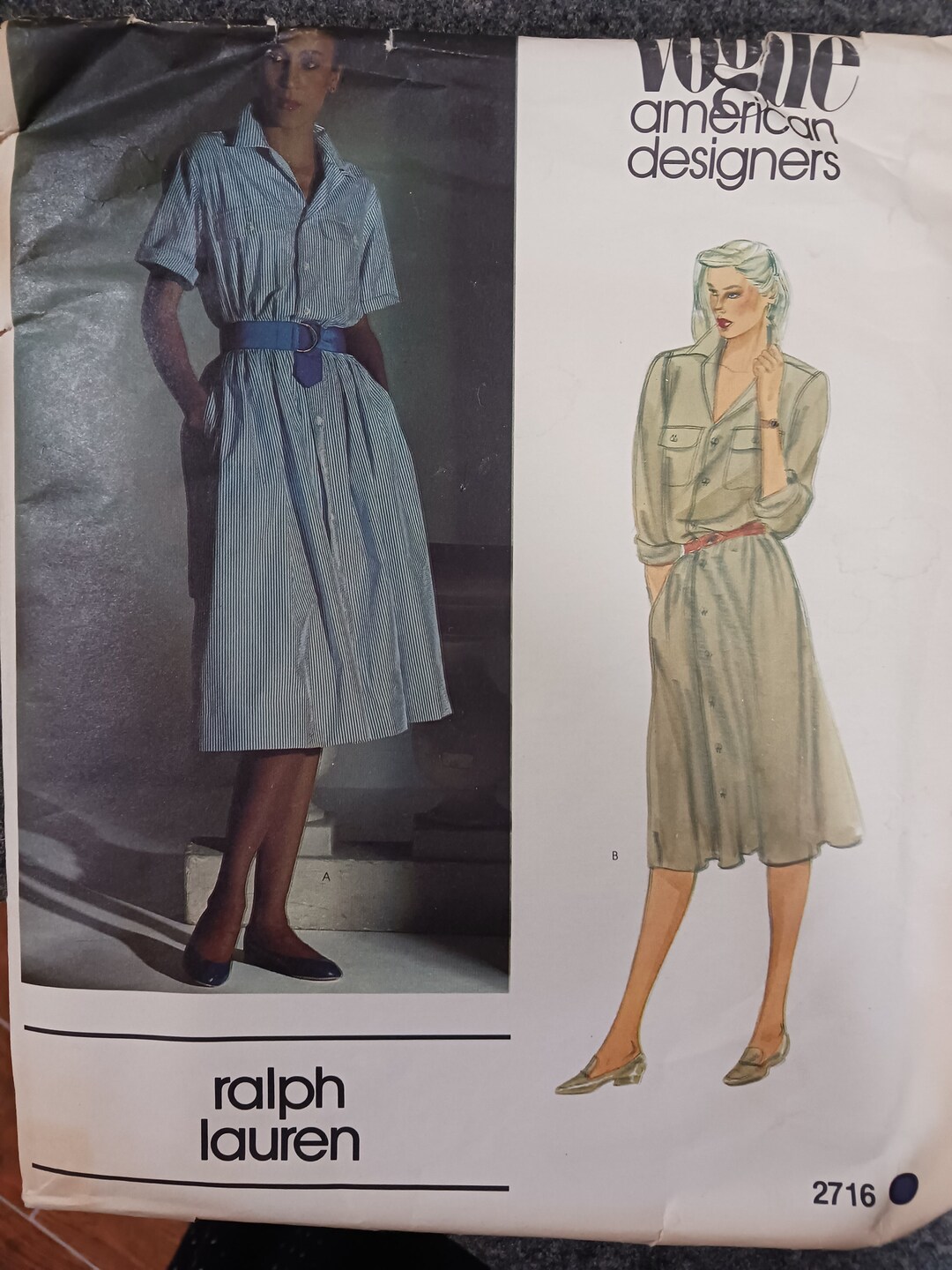 Vogue 2716 Ralph Lauren Dress Pattern, Size 12 - Etsy