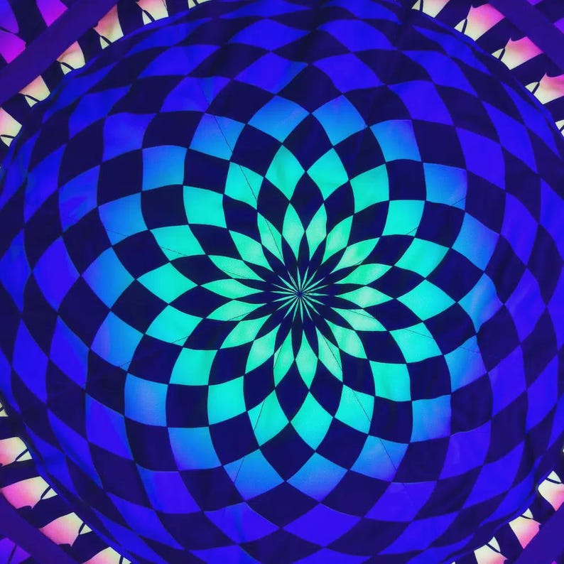 Harlequin Halo UV Flow Star | Festival Spinning Cloth, Rave Dapo Star ...