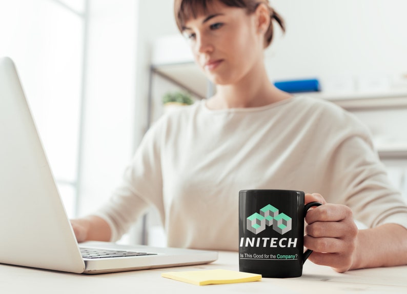 Initech From Office Space Coffee Mug With Motivational Slogan is This ...