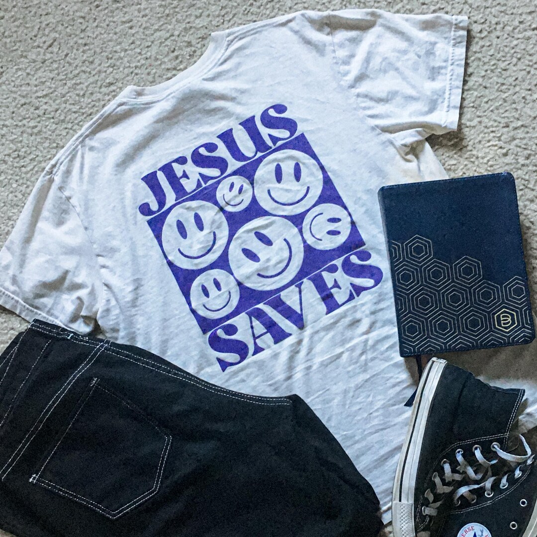 Jesus Saves Shirt | Christian Graphic Tee | Inspirational Bible Verse T ...