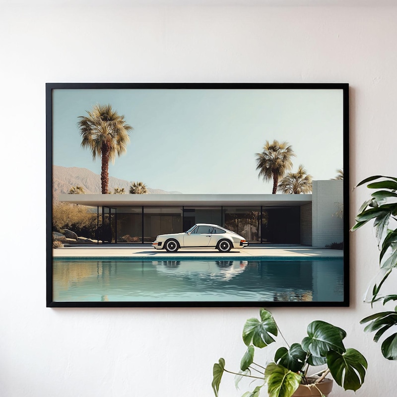Car Palm Tree Print - Etsy