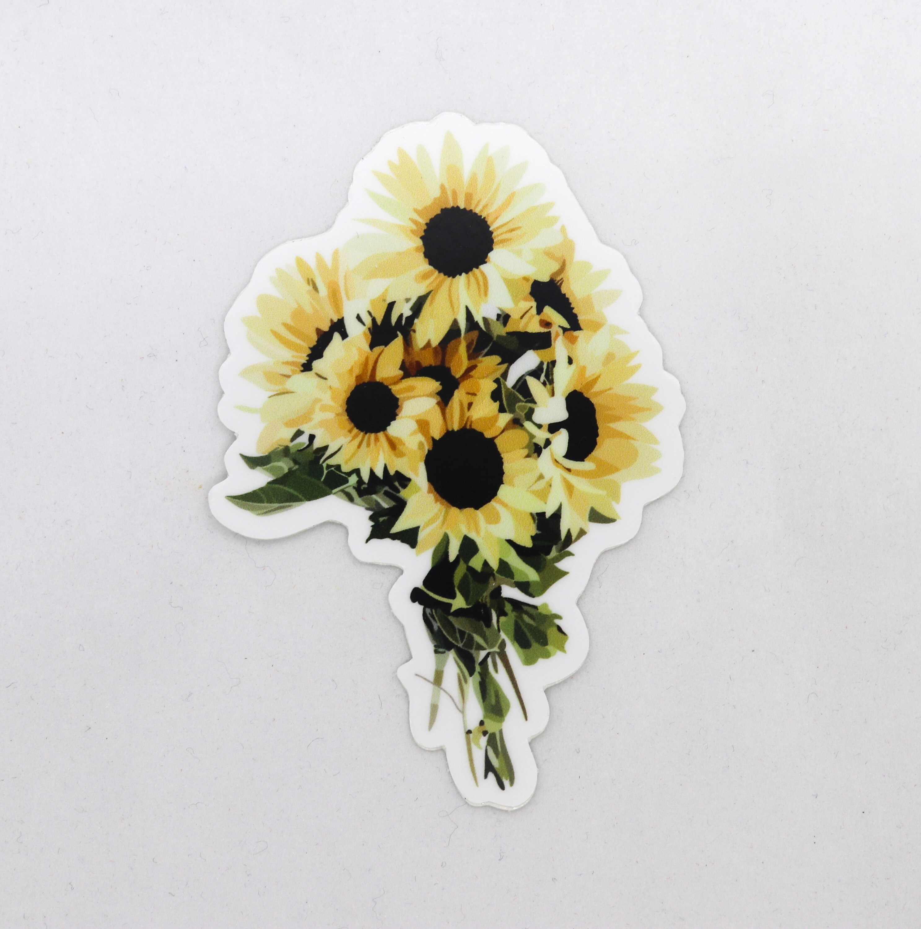 Stickers, Labels & Tags Paper & Party Supplies Sunflower Bouquet Vinyl ...