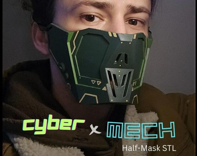 3D Model of Cyborg Mask V2 for 3dprint - Etsy Canada