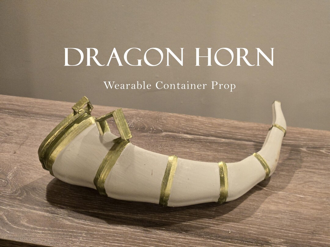 Dragon Horn Container Stldigital File - Etsy