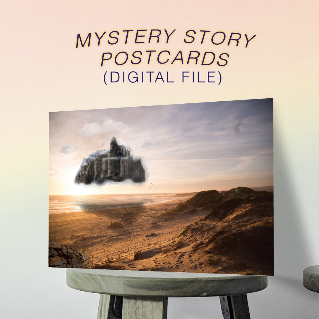 Postcard Puzzle Story - Digital File - Castles of the Sky - Etsy