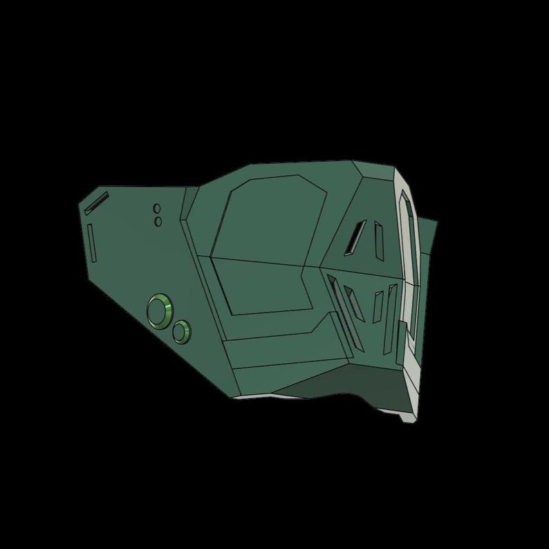 Cyber X Mech Half Mask - STL FILE - Etsy