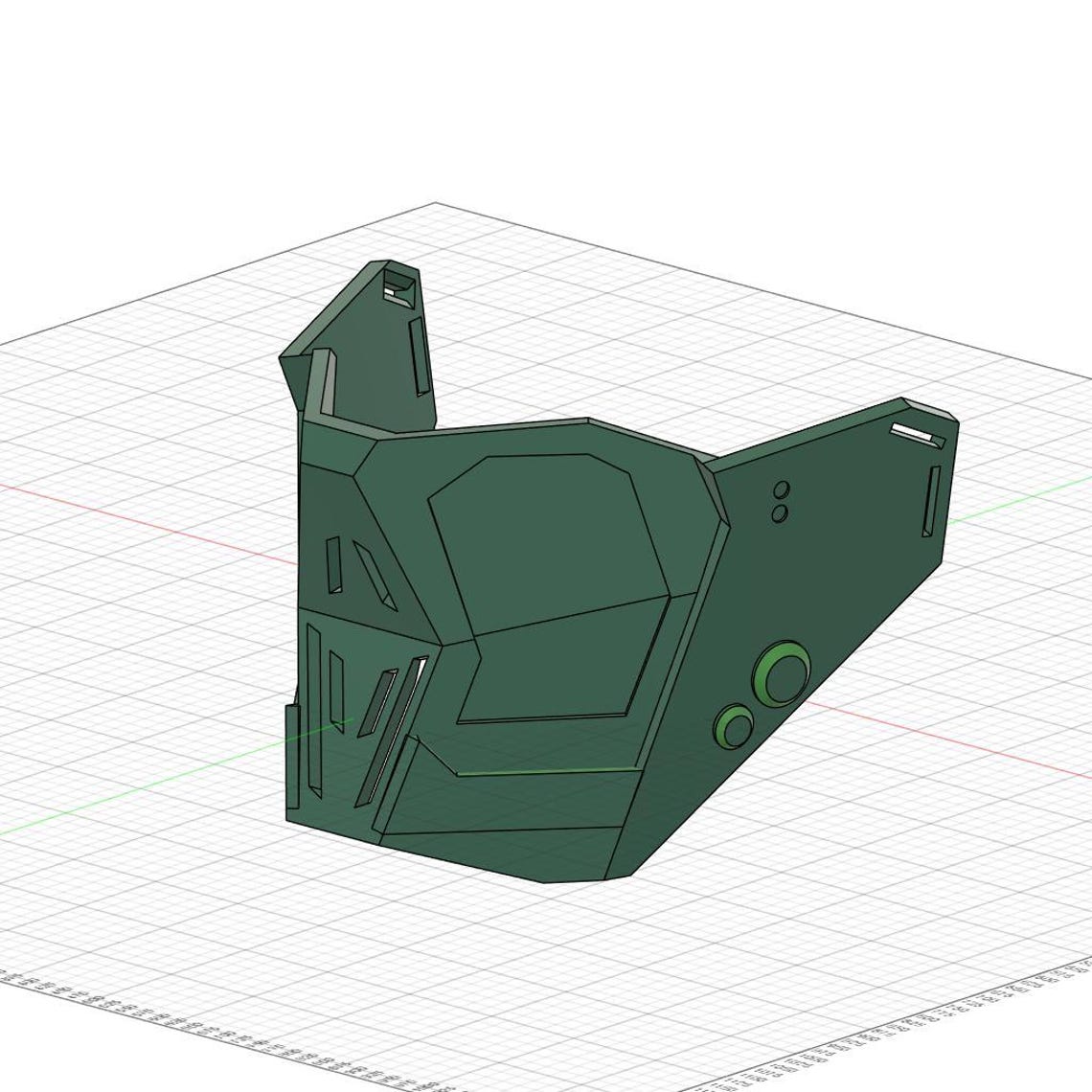 Cyber X Mech Half Mask - STL FILE - Etsy