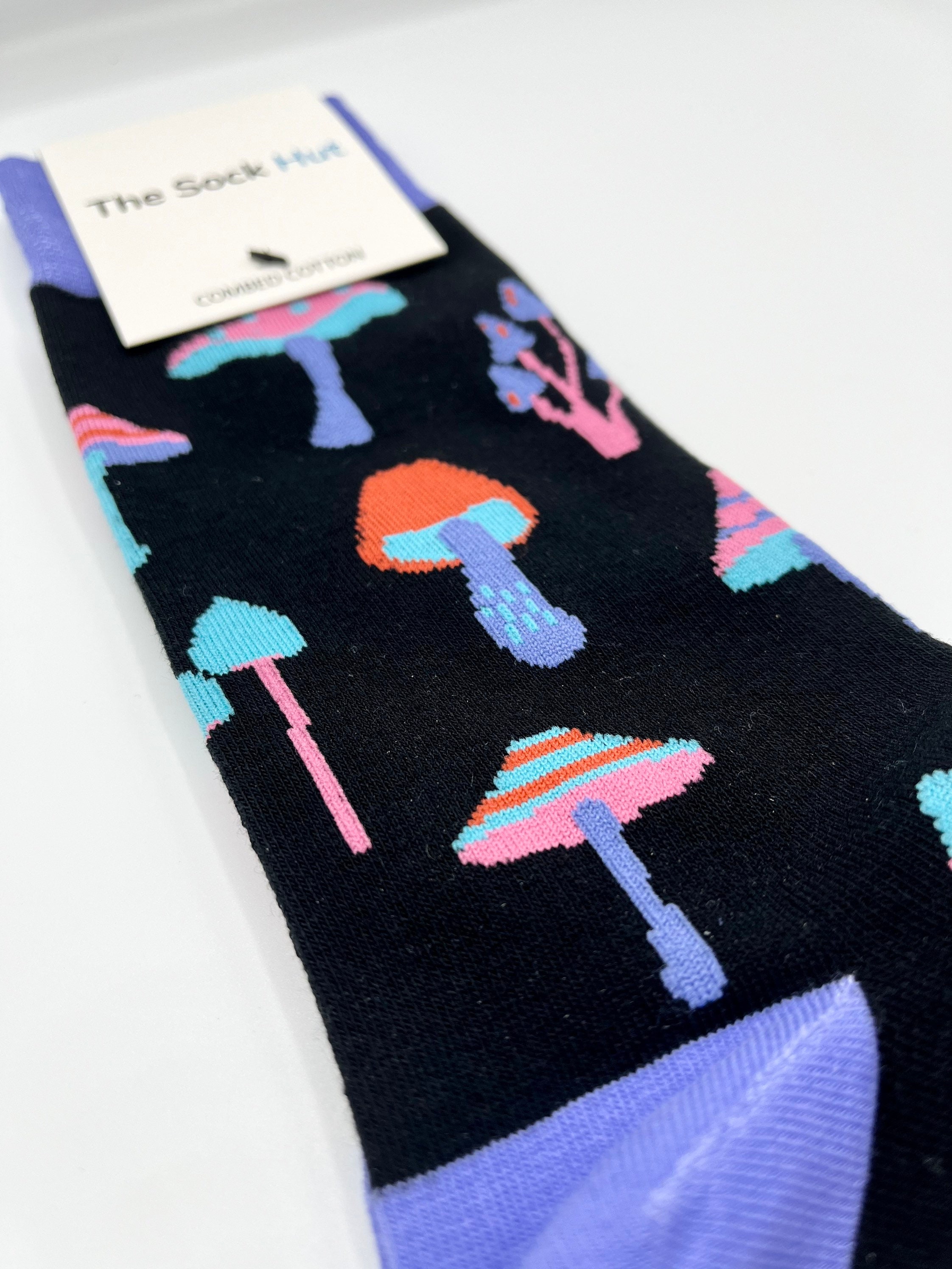 Psychedelic Mushroom Socks, Magic Mushroom, Trippy Clothing, - Etsy UK