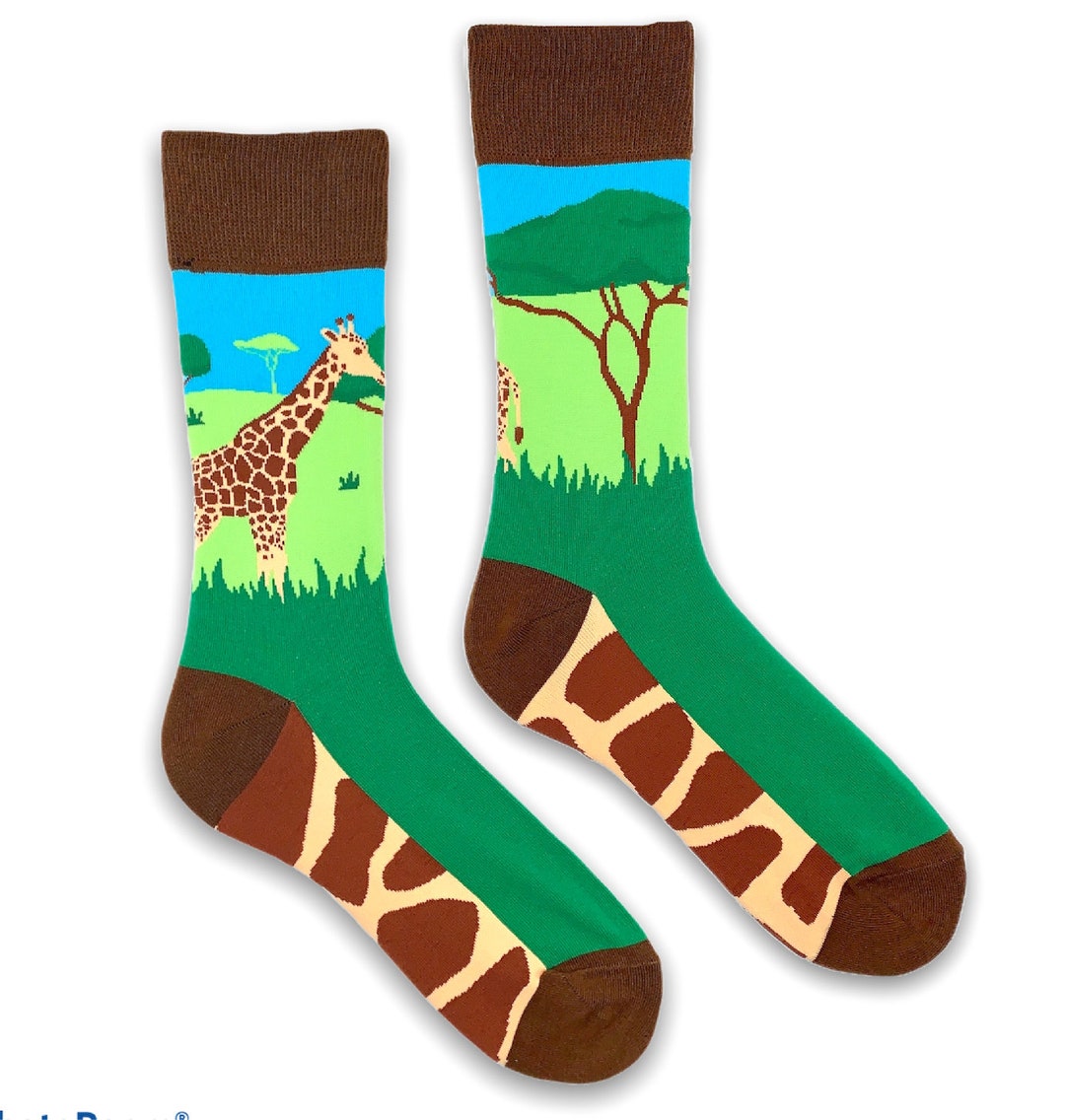 Giraffe Socks Giraffe Socks Mens Socks Womans Socks Colourful Socks Fun Socks Fathers Day Gift ...