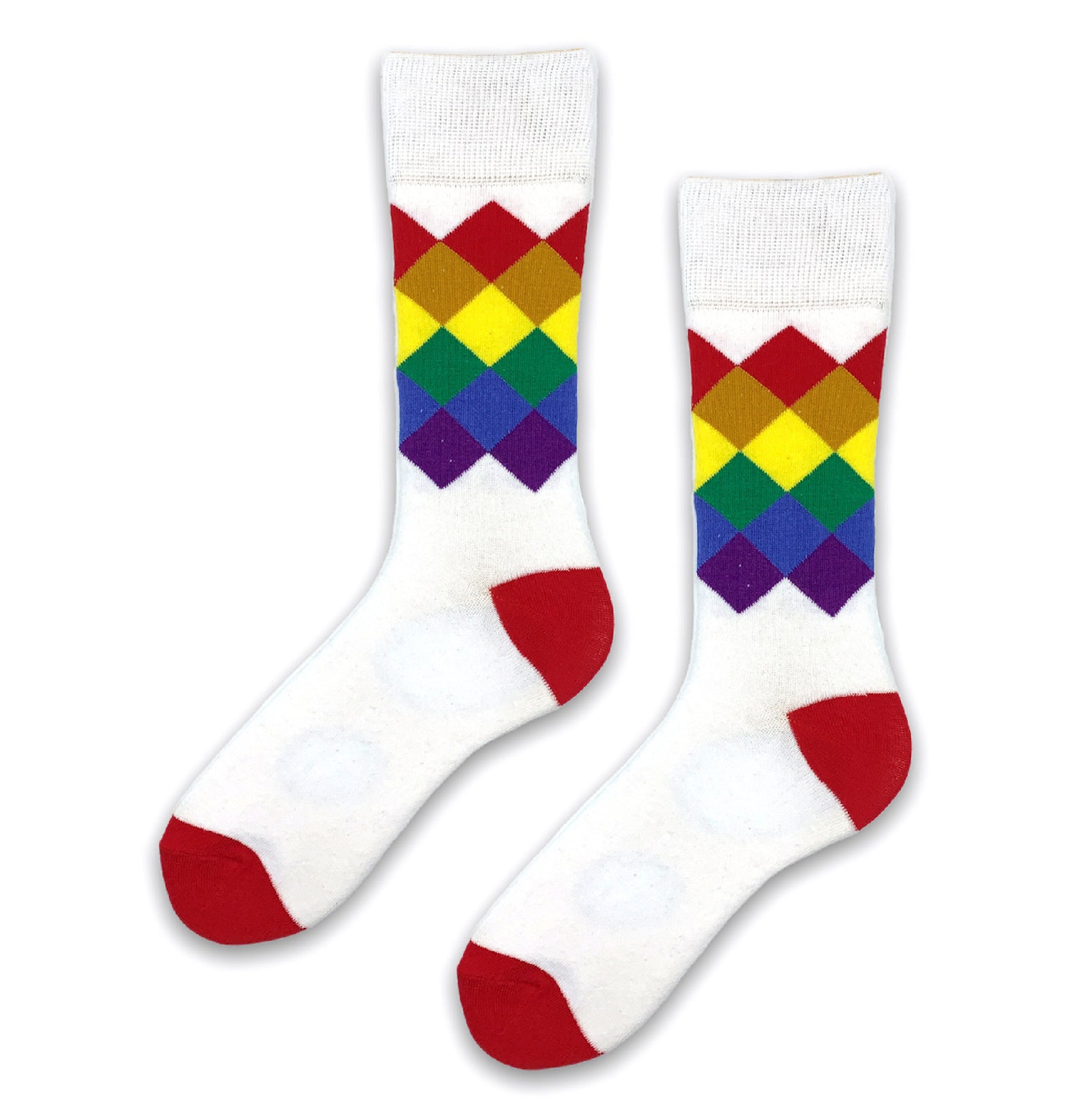 Pride Diamond Socks Mens Socks Womans Socks Colourful - Etsy
