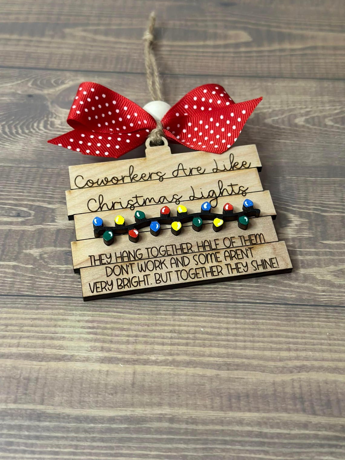 Funny Coworker Ornament, Coworkers Are Like Christmas Lights Ornament ...