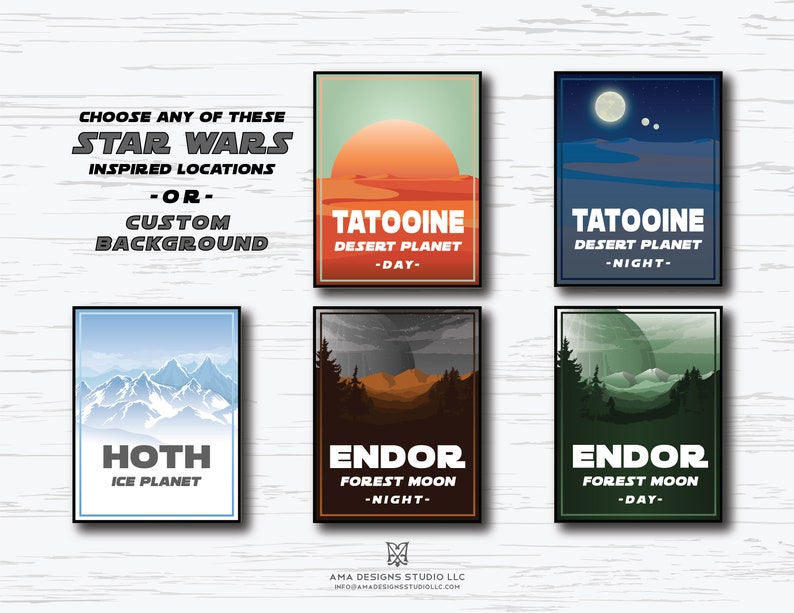 Custom Star Wars Family Portrait From Photo / Custom Star Wars - Etsy