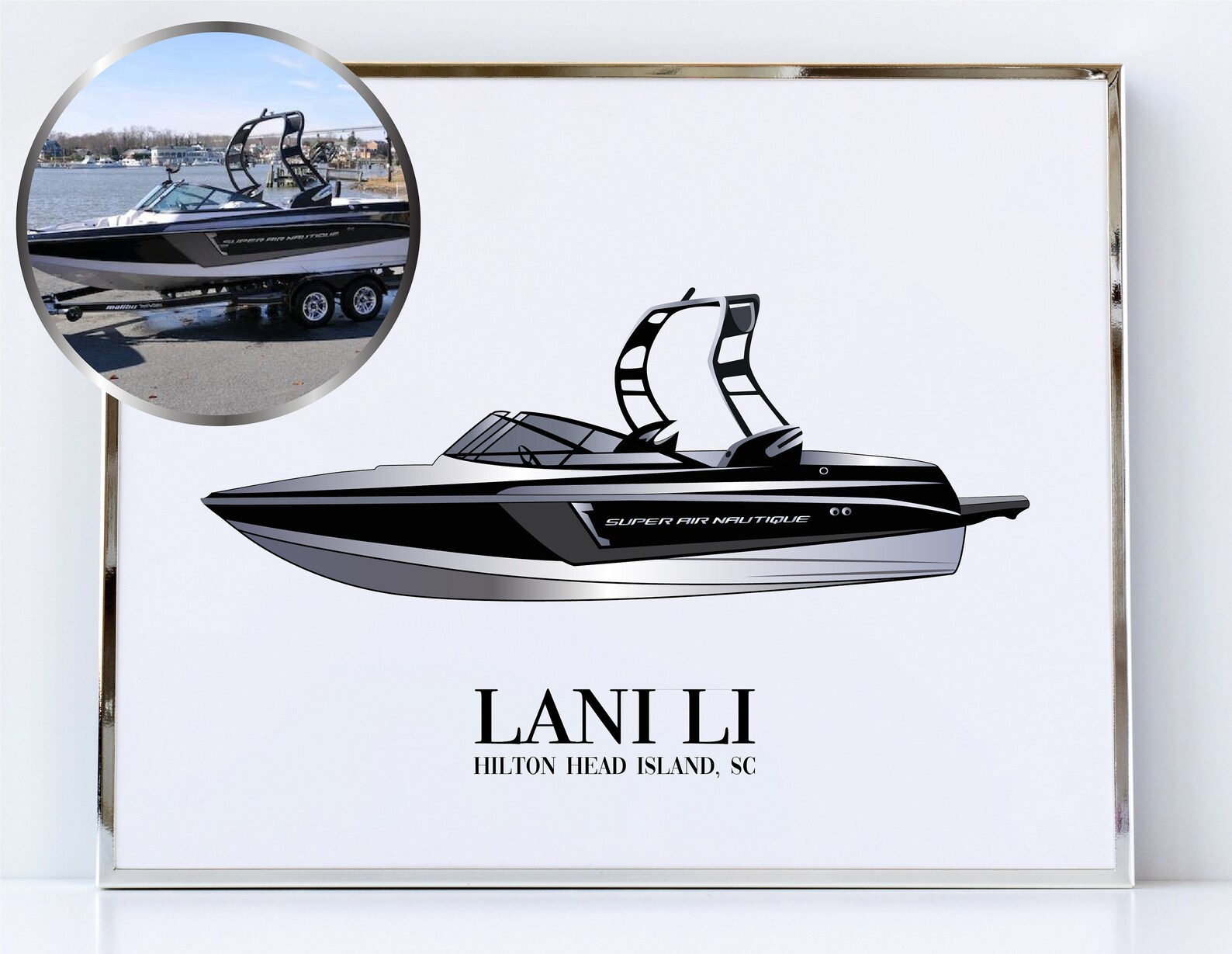 Custom Boat Portrait / Custom Boat Drawing / Custom Vector - Etsy