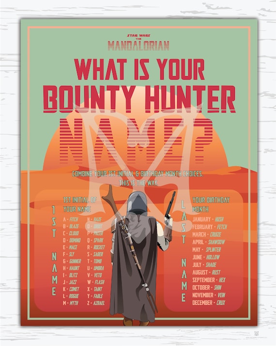 Star Wars Bounty Hunter Names