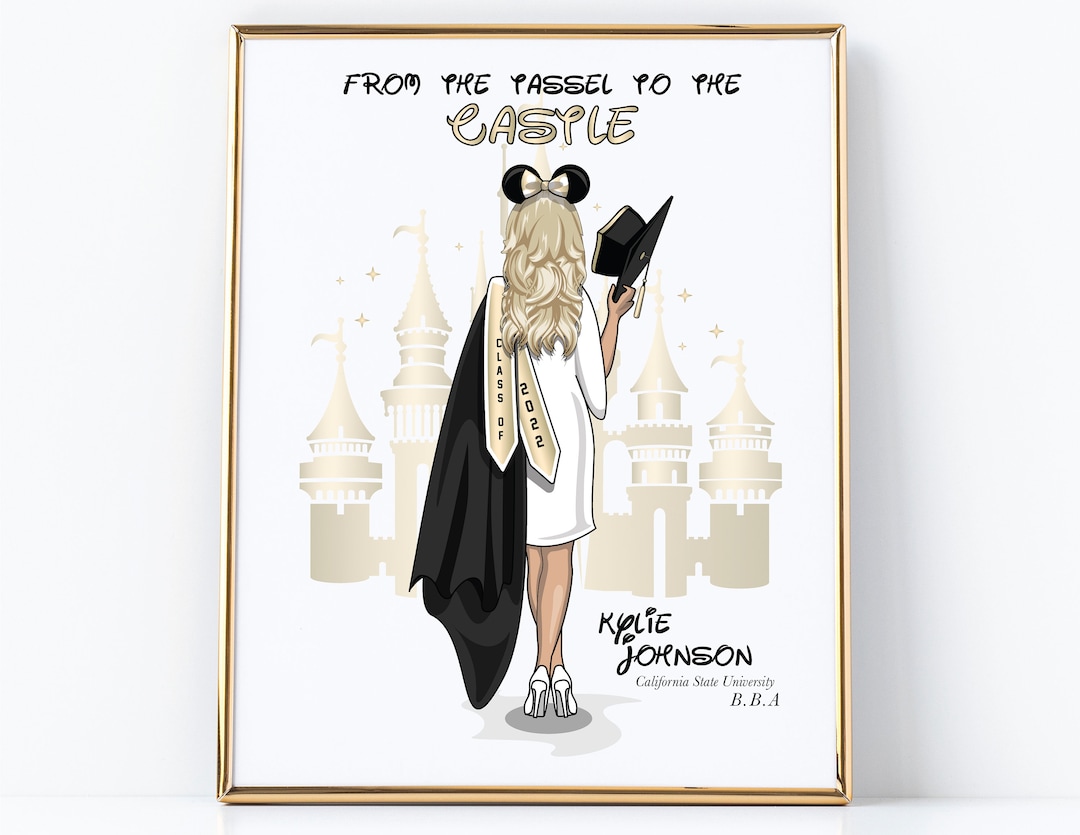 Custom Graduation Portrait Illustration / Personalized Graduation ...