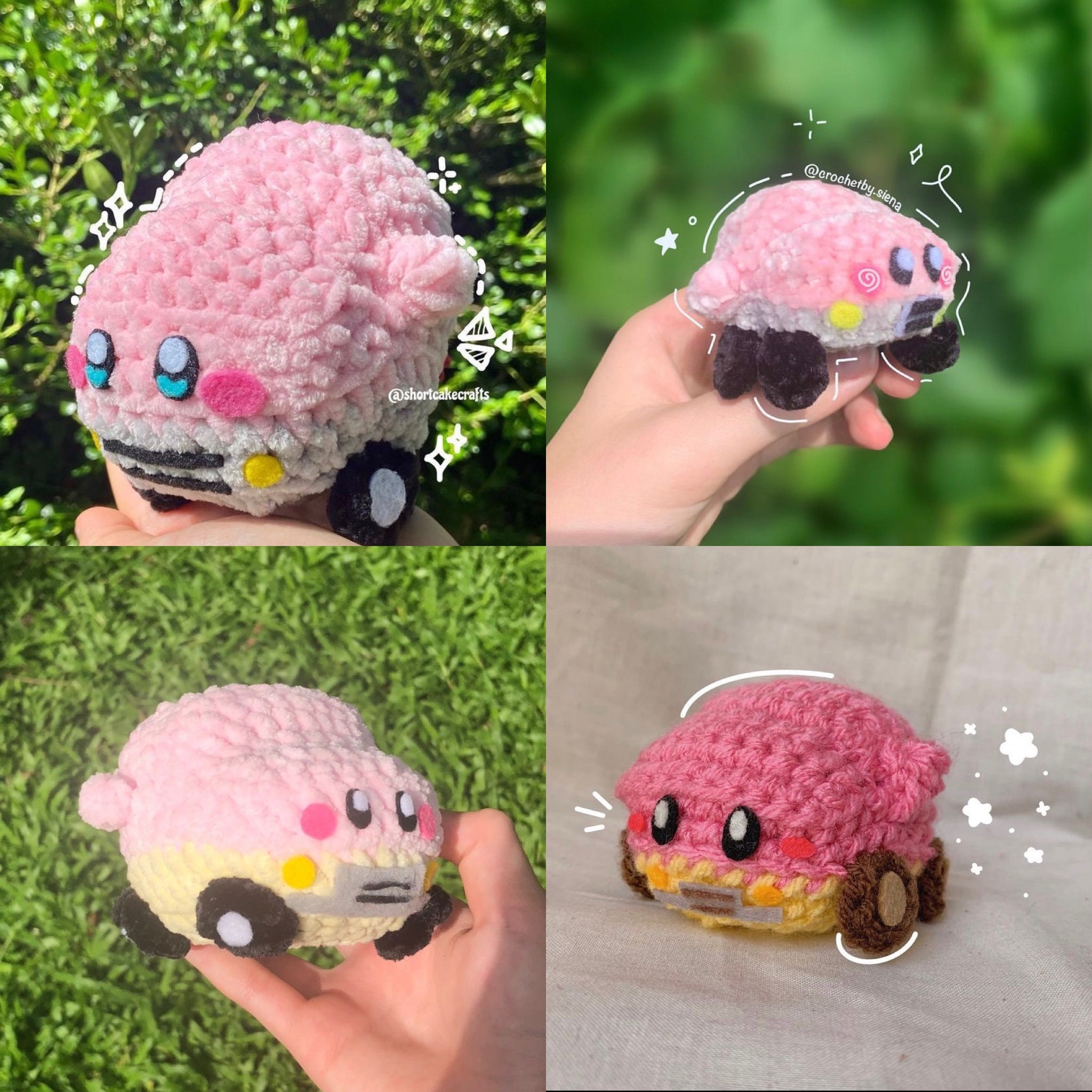 Crochet Kirby Car PDF PATTERN - Etsy