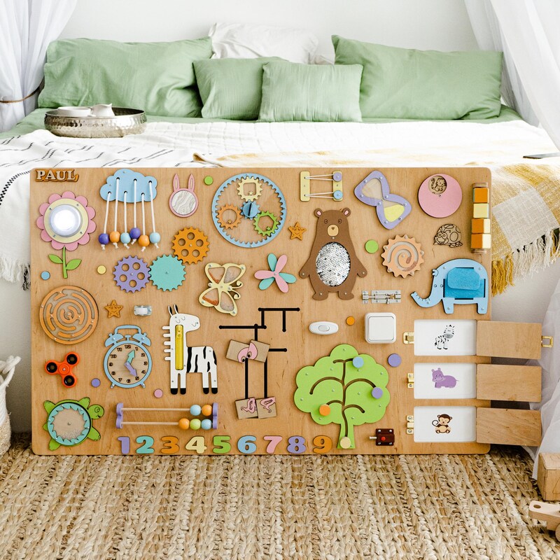 Montessori Big Busy Board - Etsy