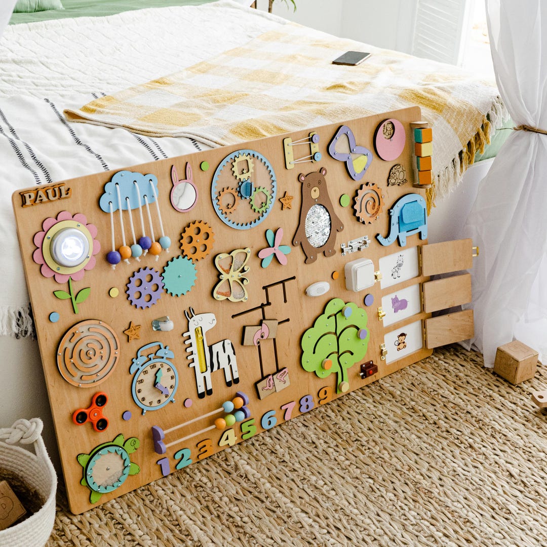 Custom Activity Boards: Fun Learning for Toddlers, Sensory Board, Busy ...