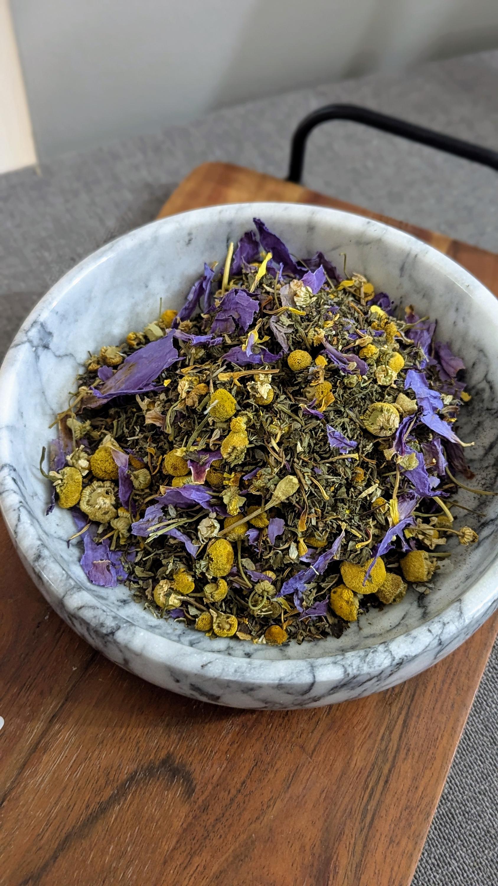 Meditative Mind| Blue Lotus | Herbal Loose Leaf Tea Blend | Floral ...