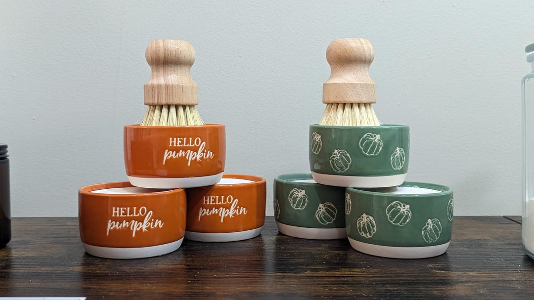 Solid Dish Soap Fall Collection Ramekin Soap Eco Dish Soap - Etsy