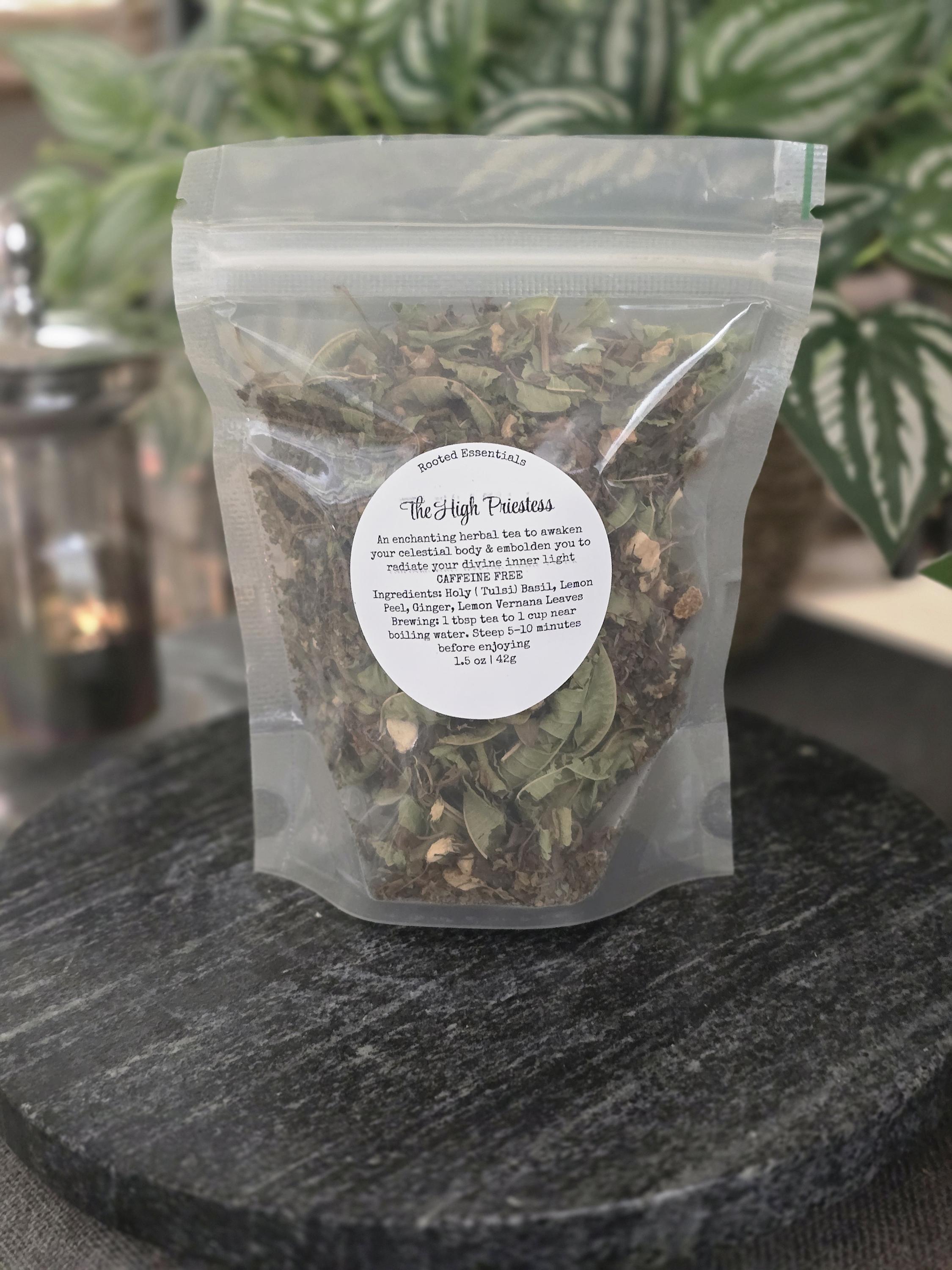 The High Priestess| Holy Basil Tisane| Caffeine Free Tea Blend | Herbal ...