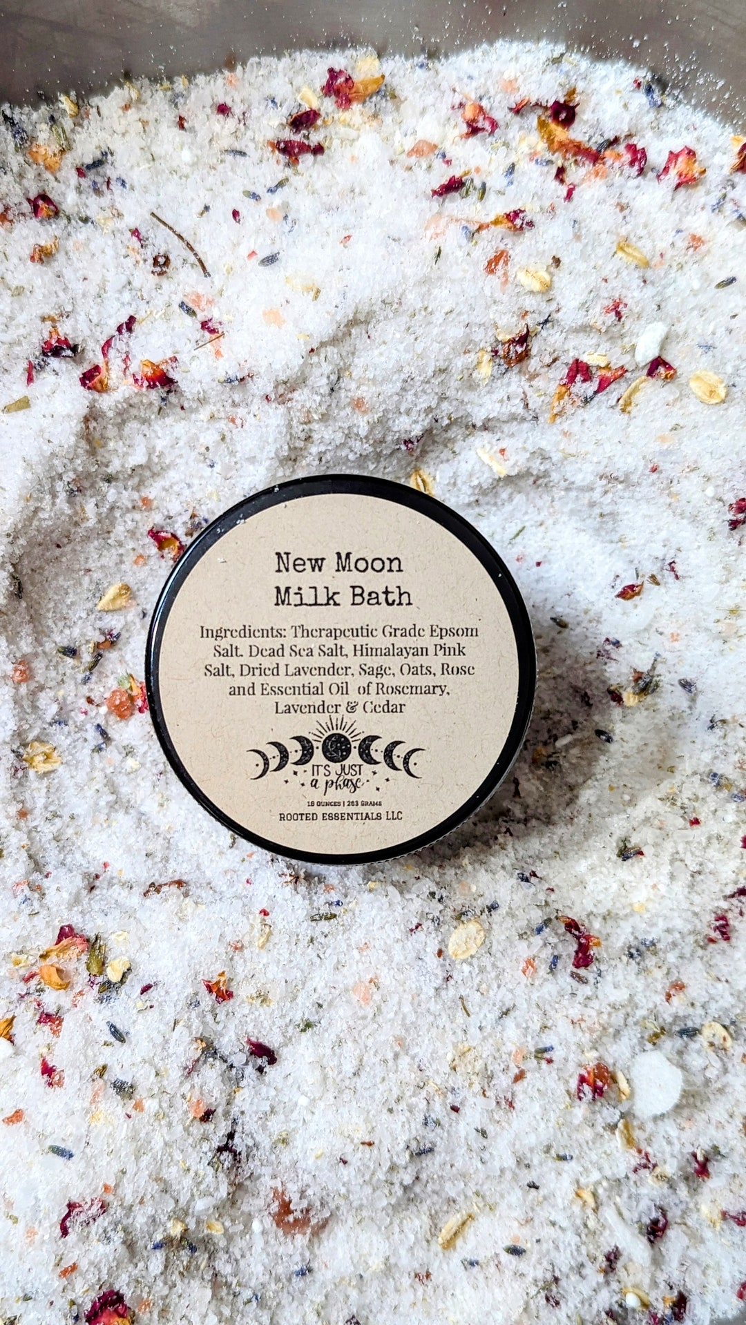 New Moon Milk Bath| Sea Witch | Bath Salts | Self Care | Herbal Soak ...