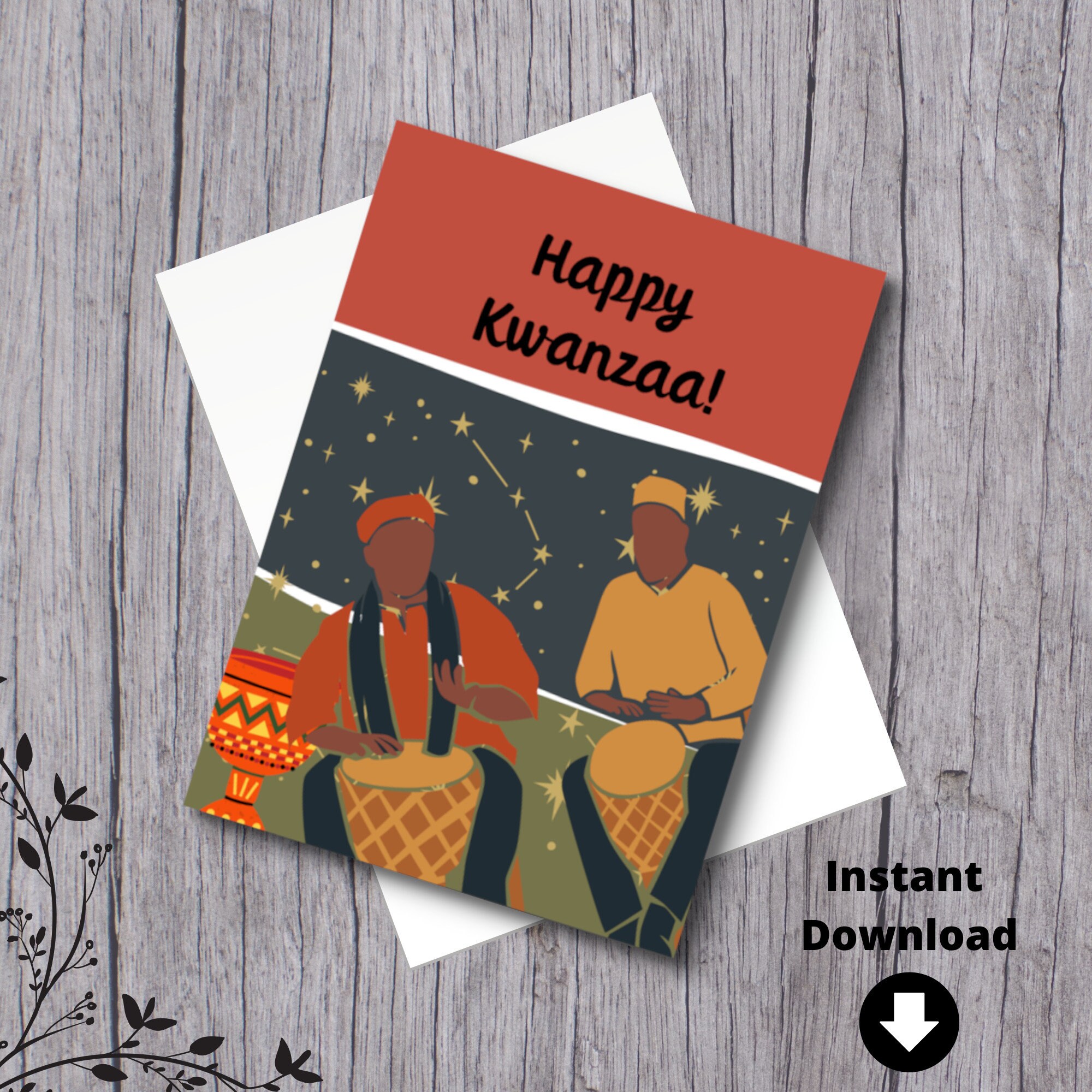 PRINTABLE Happy Kwanzaa Card Black Heritage, Culture, Unity Cup ...