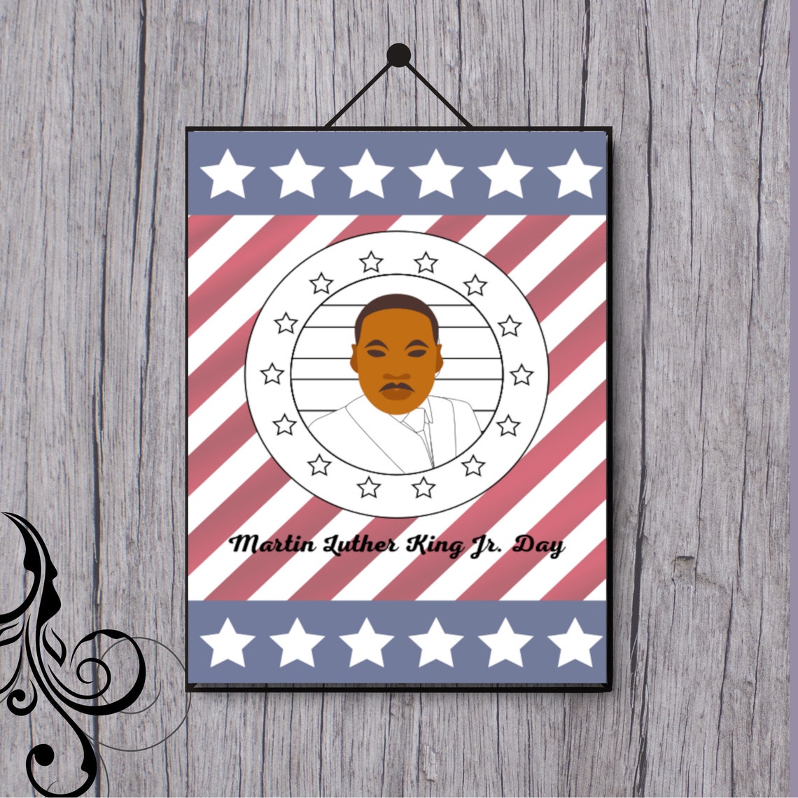 PRINTABLE Martin Luther King Jr Day Portrait Print 8.5 X - Etsy