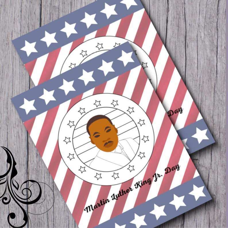 PRINTABLE Martin Luther King Jr Day Portrait Print 8.5 X - Etsy