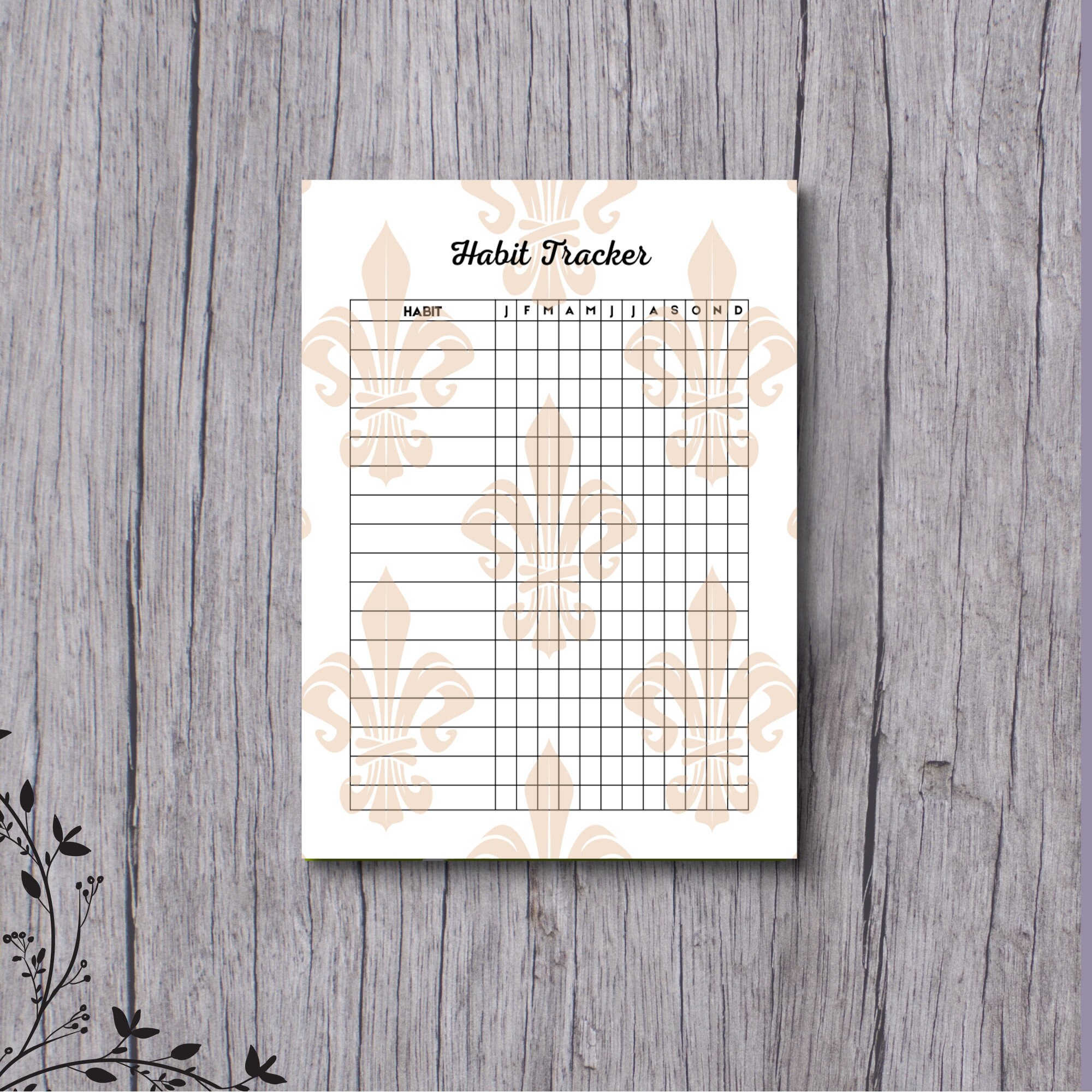 PRINTABLE Habit Tracker Bundle 8.5x 11, A4, Habit Journal, Monthly ...