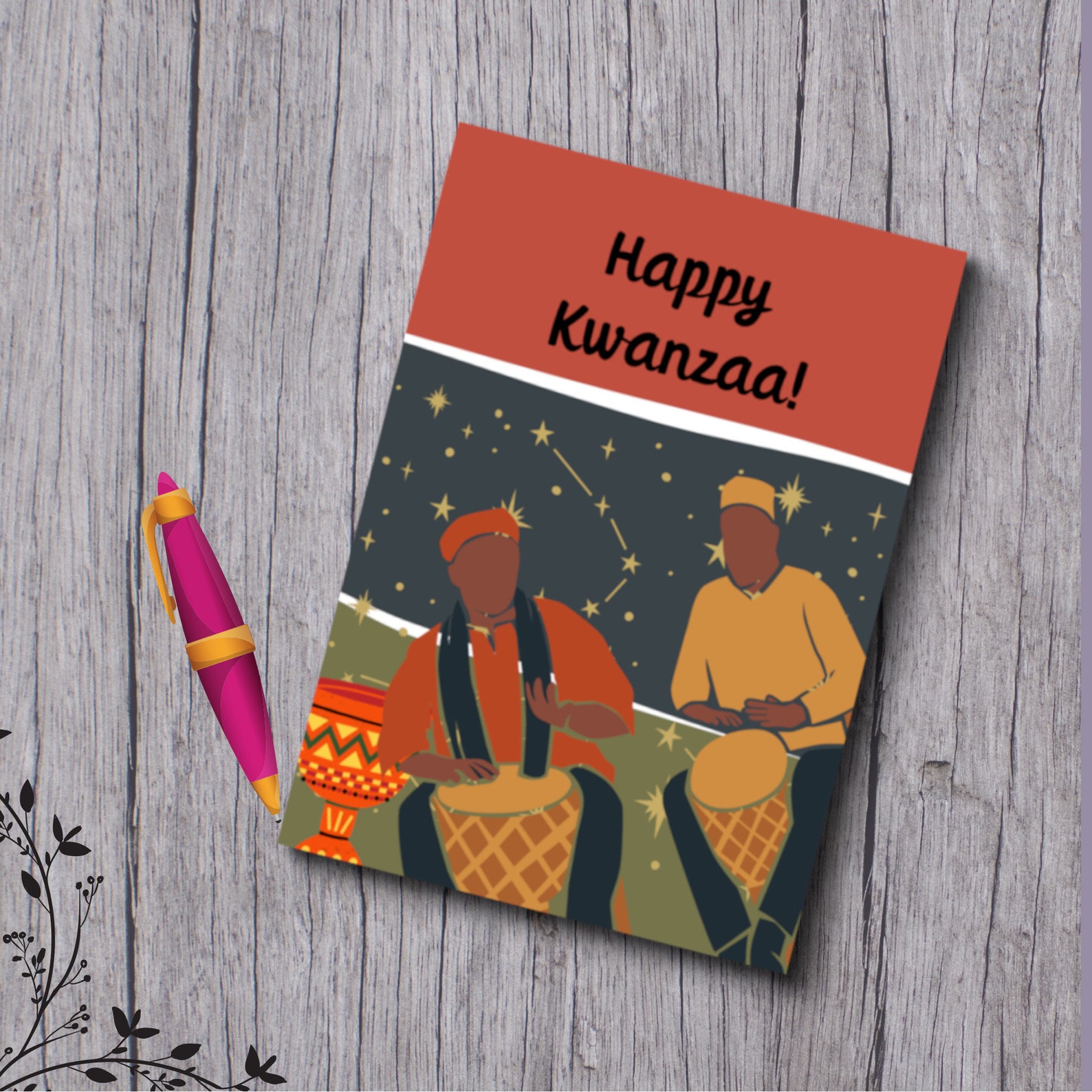 PRINTABLE Happy Kwanzaa Card Black Heritage, Culture, Unity Cup ...