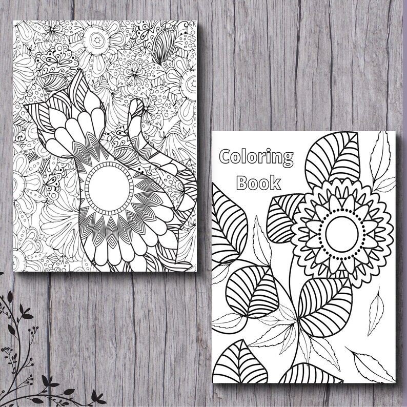 PRINTABLE 8.5x 11 Coloring Book for Adults - Etsy