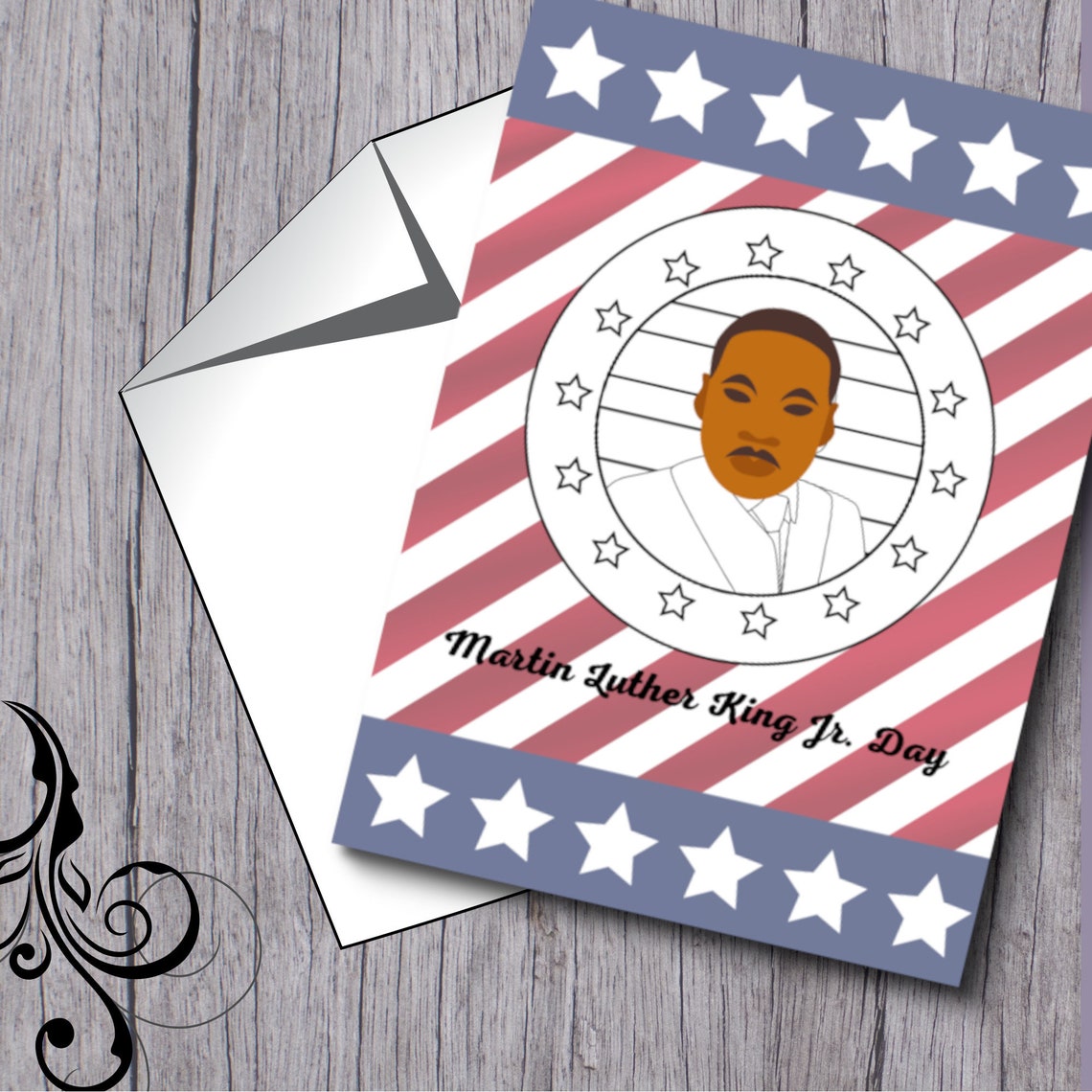 PRINTABLE Martin Luther King Jr Day Portrait Print 8.5 X - Etsy