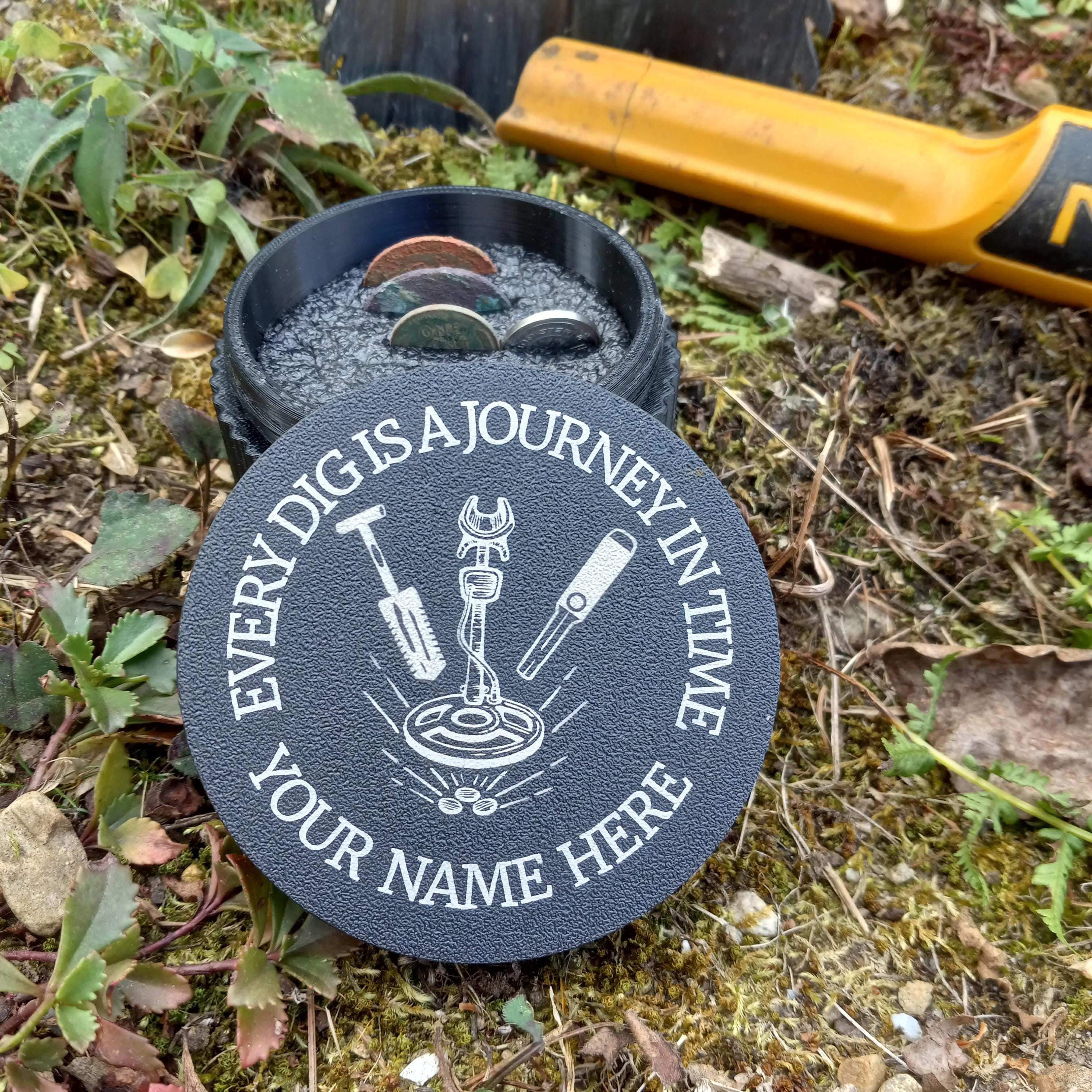 Personalized Metal Detecting Finds Box, Bag, Container for Relic & Coin ...