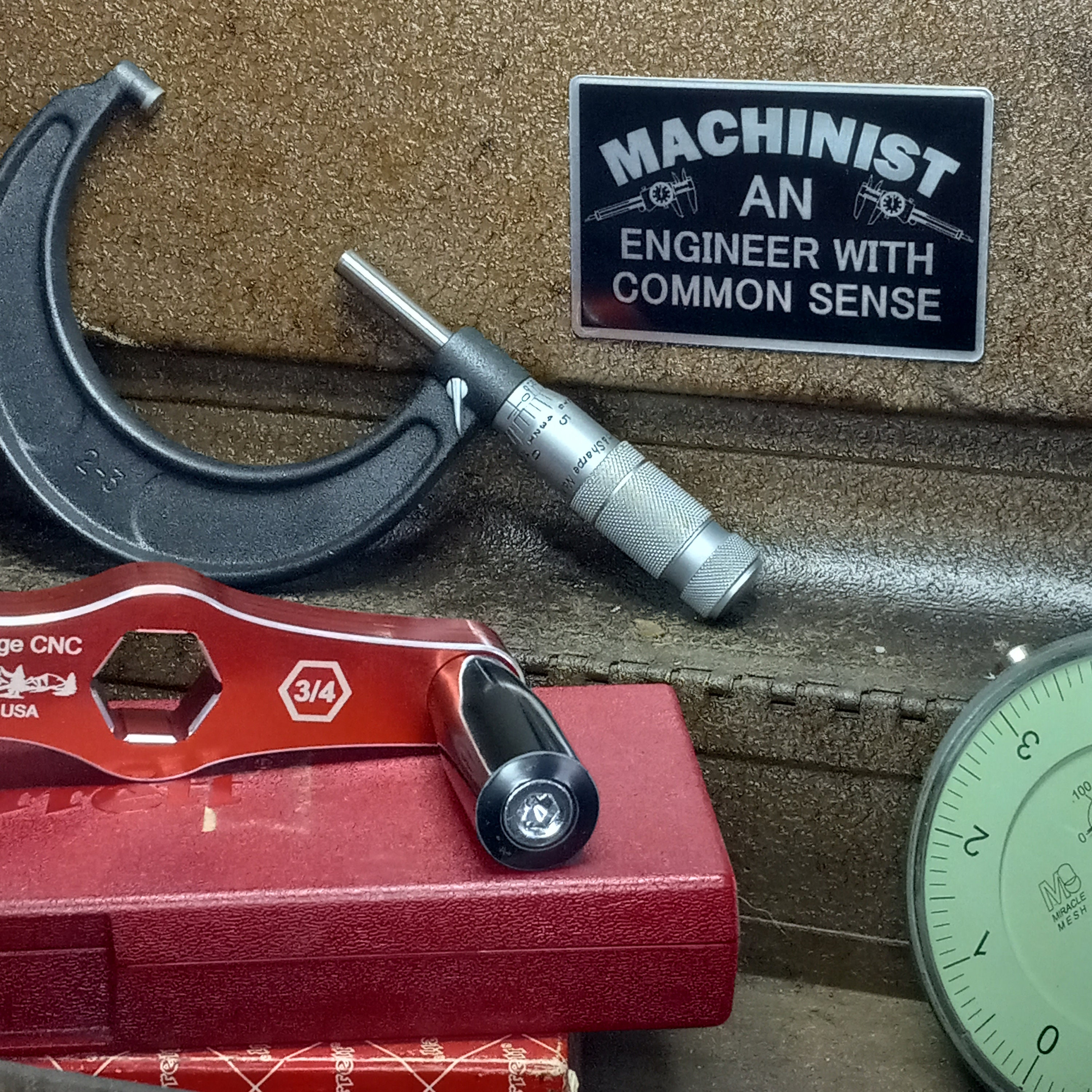 Magnetic Funny Sign for Machinist Tool Box, Locker, Refrigerator, Work ...
