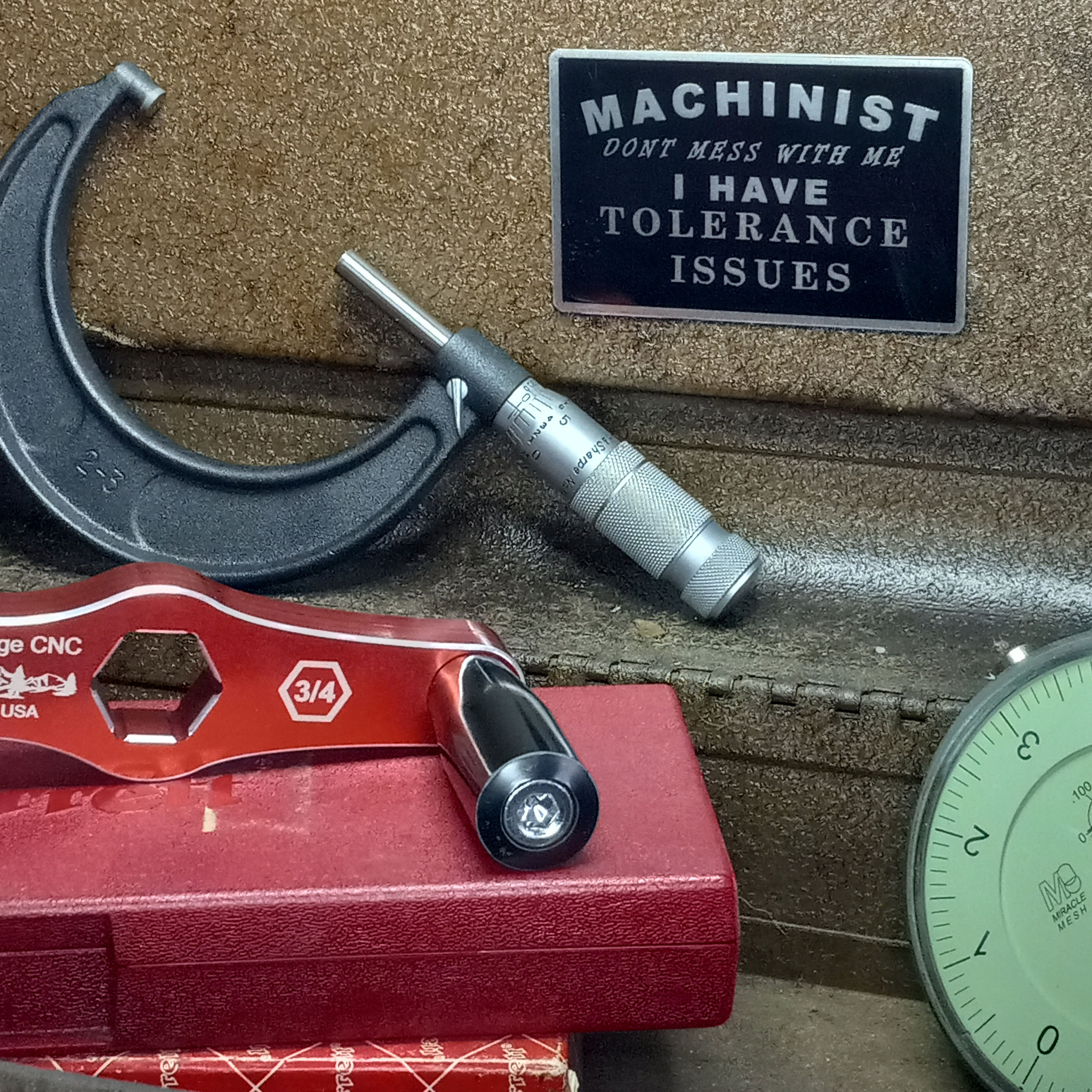 Magnetic Funny Sign for Machinist Tool Box, Locker, Refrigerator, Work ...