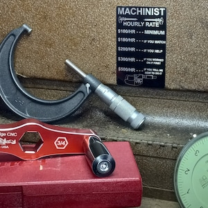 Magnetic Funny Sign for Machinist Tool Box, Locker, Refrigerator, Work ...