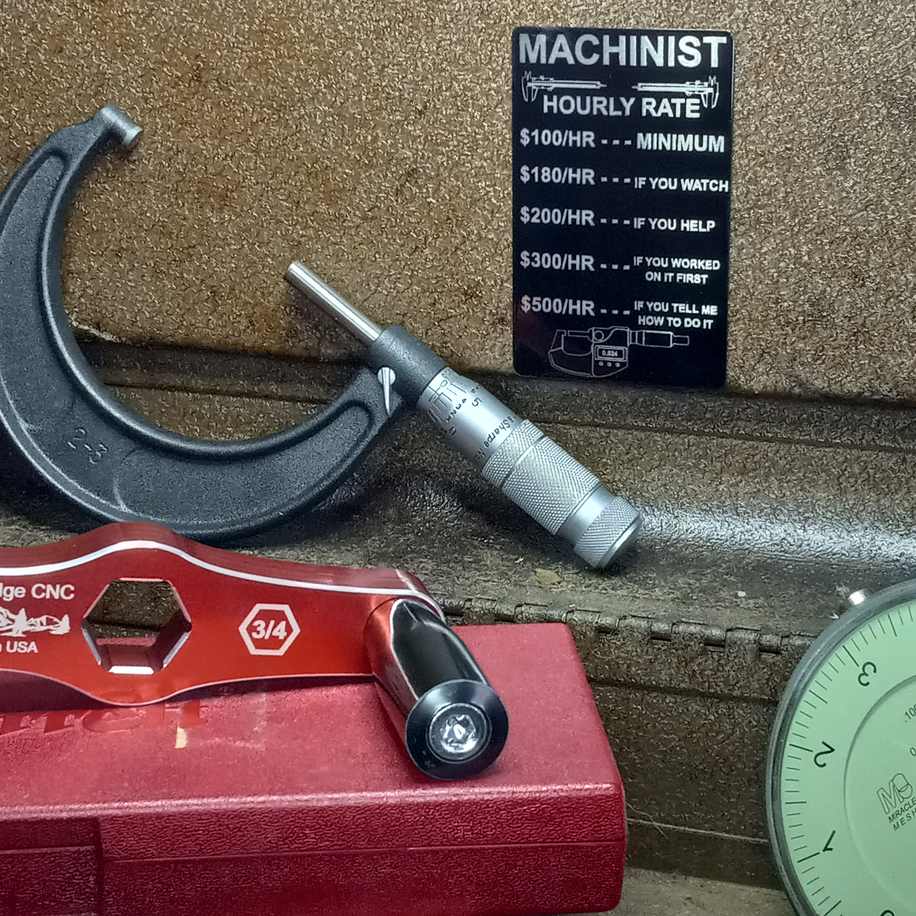 Magnetic Funny Sign for Machinist Tool Box, Locker, Refrigerator, Work ...